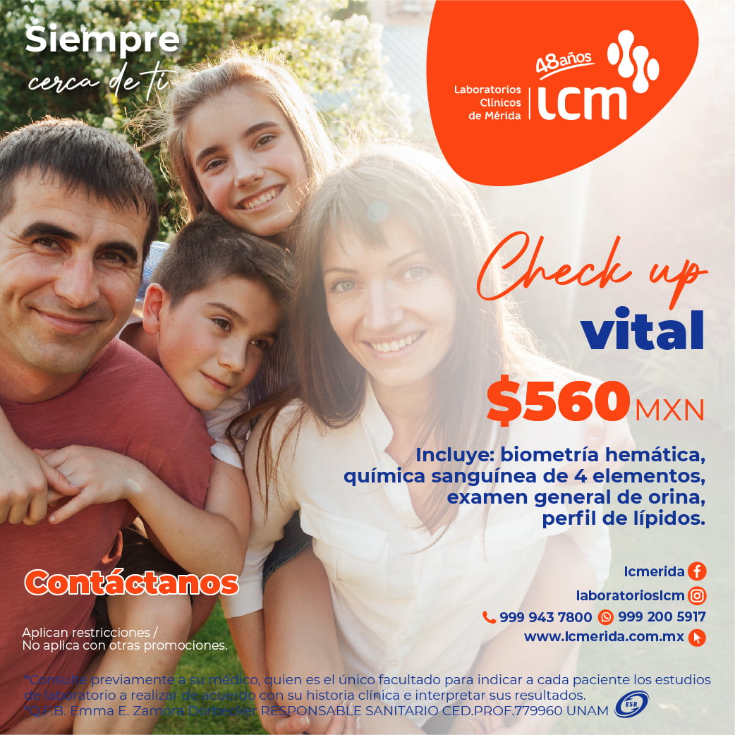 Check up Vital | LCM - Laboratorios Clínicos de Mérida
